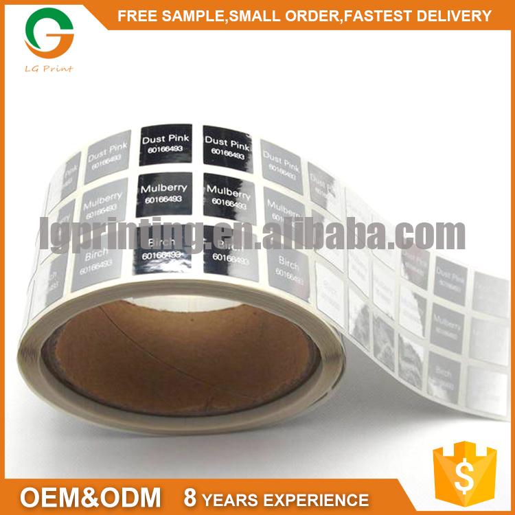 serial number laser silver logo label vinyl sticker in roll - LGI2 - LG ...