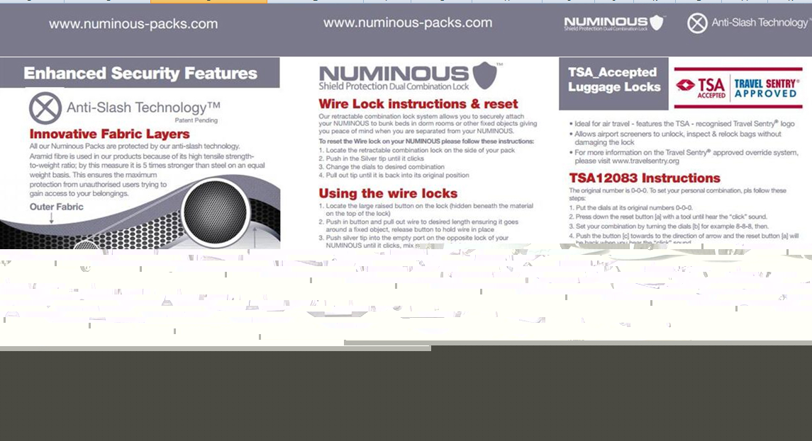 Numinous Travel Backpack - AA1613 - NUMINOUS (China Trading Company ...