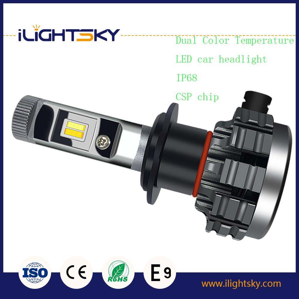 2017 newest dual color LED car headlight 3000K 6000K 45W IP68 12PCS LED ...