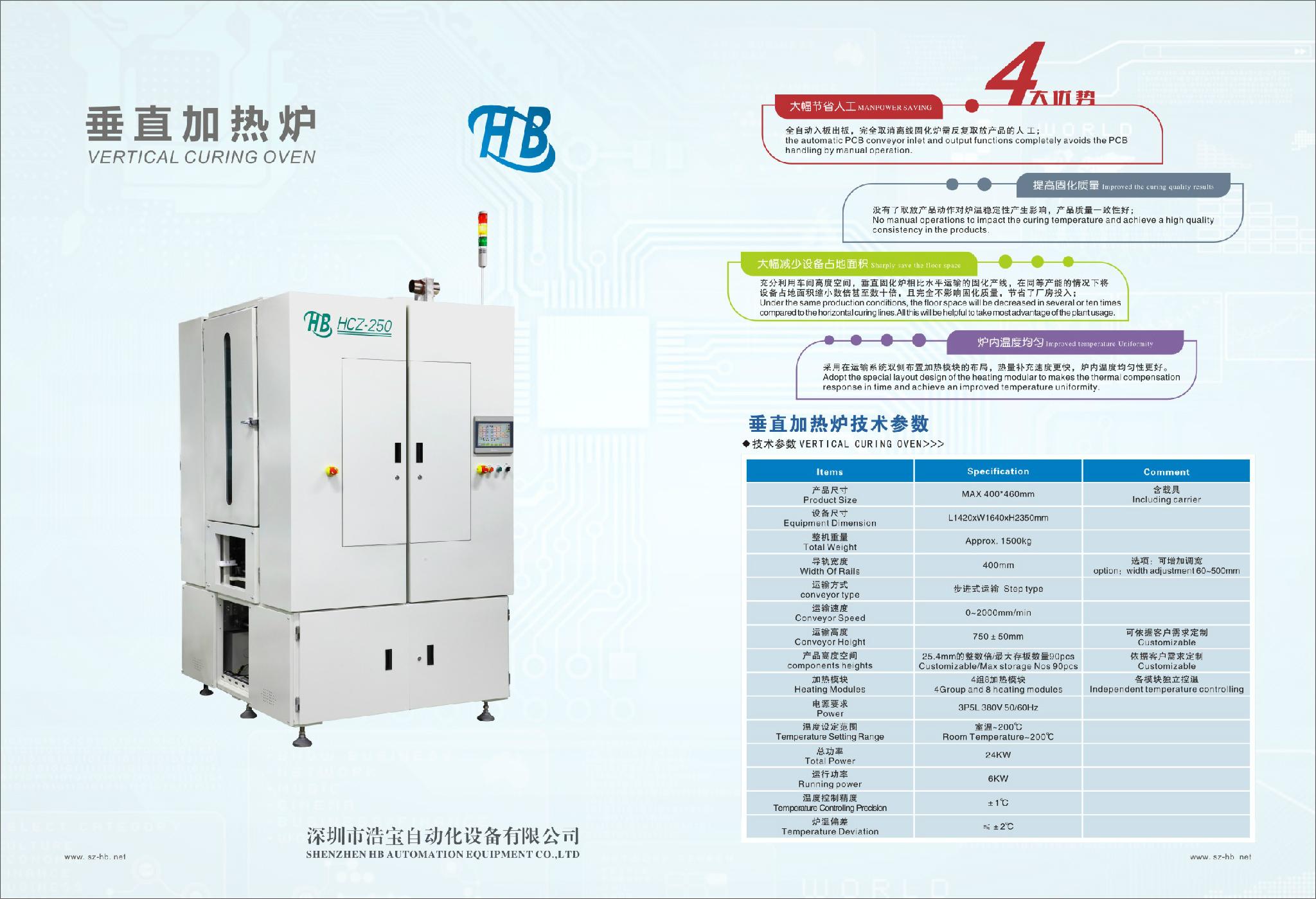 HCZ-250垂直加热炉固化炉 - 浩宝 (中国 广东省 生产商) - 电子电气产品制造设备 - 工业设备 产品 「自助贸易」