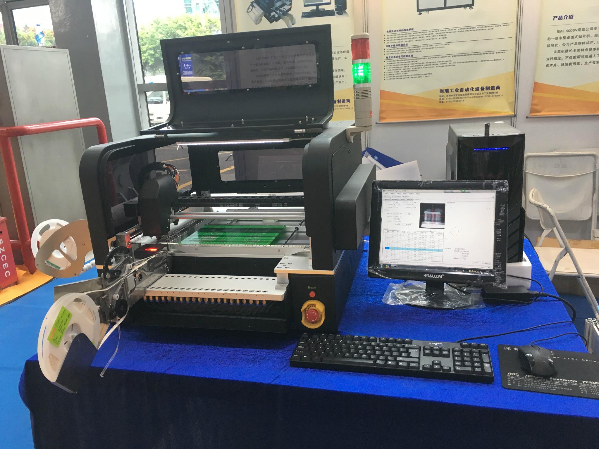 Desktop Automatic Visual SMT Machine Pick and Place chip mounter ...