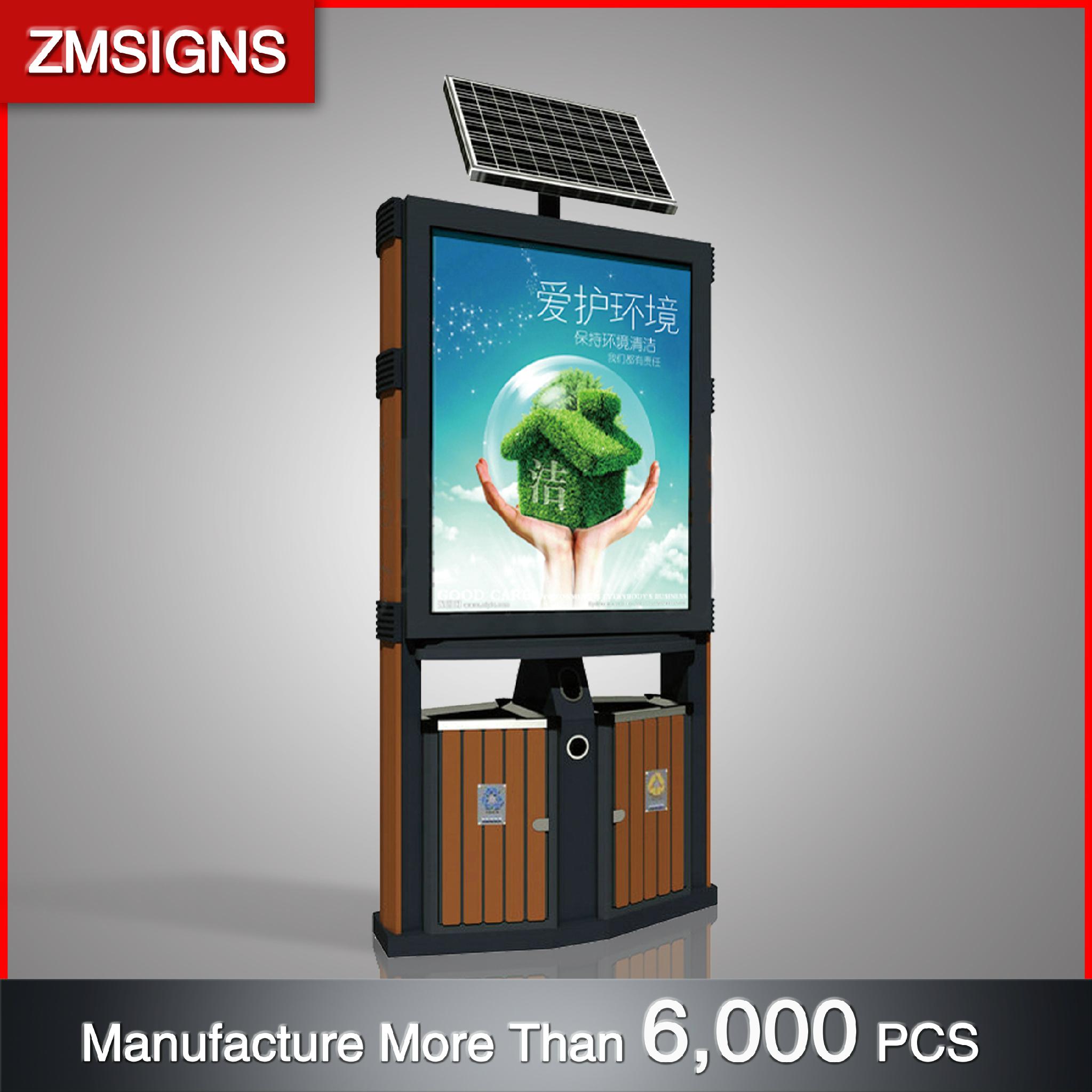 Waterproof Light Box Double Side Customized Trash-bin - ZM-TB01 ...