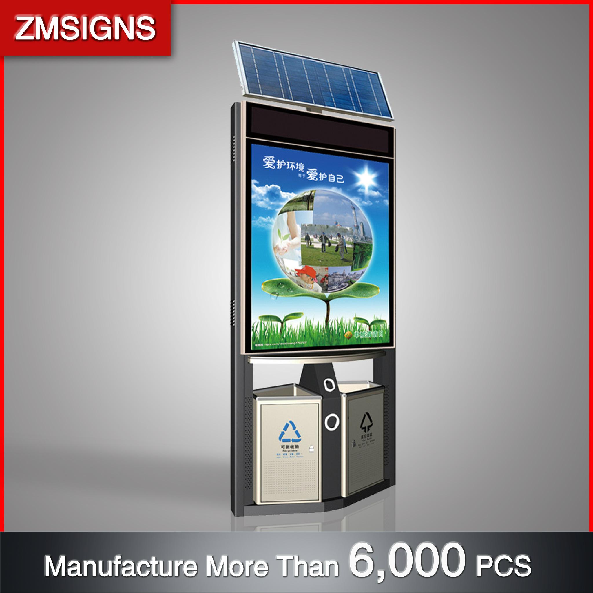 Waterproof Light Box Double Side Customized Trash-bin - ZM-TB01 ...