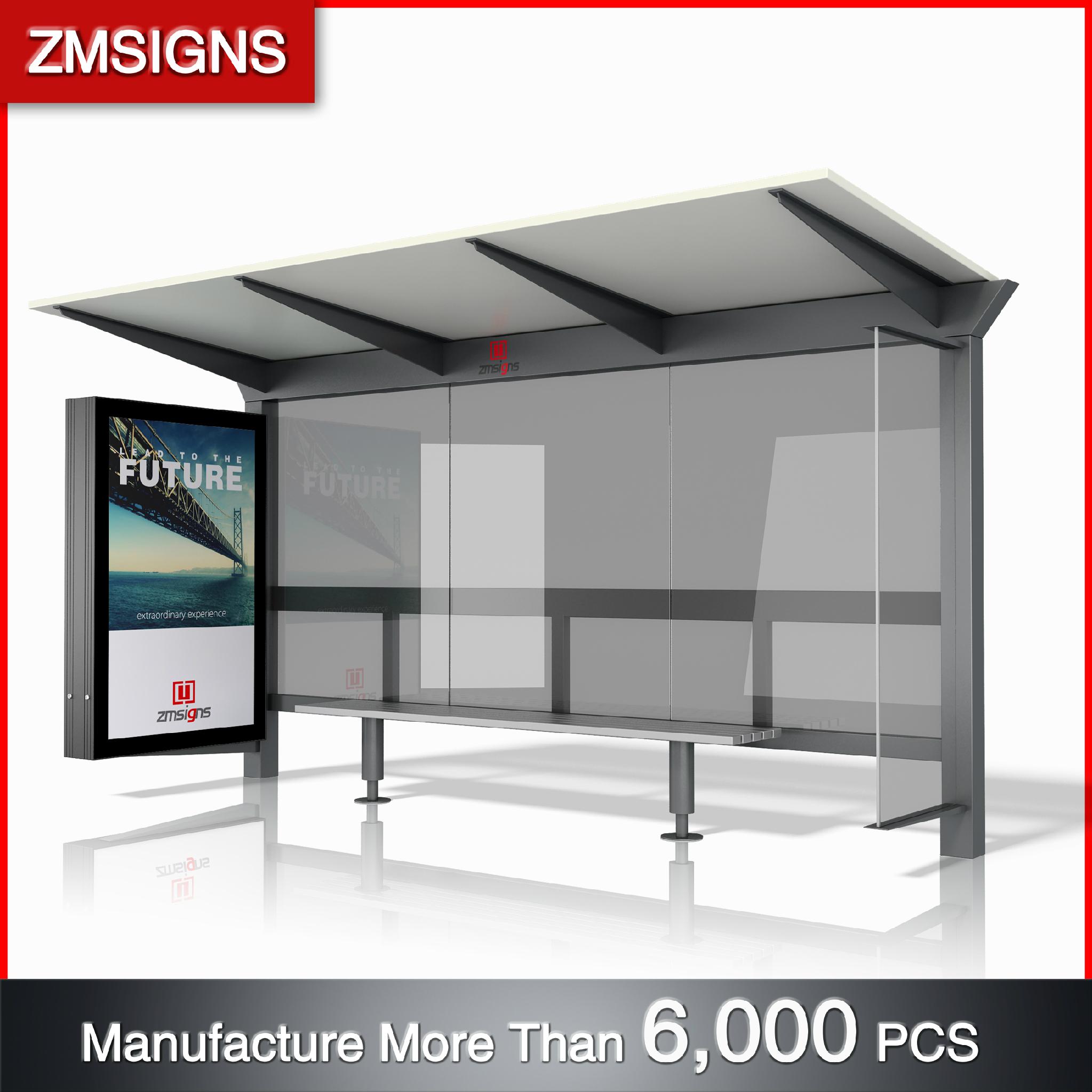 ZMsigns Bus Stop Shelter With Light Box - ZM-BS01 - ZMsigns (China ...