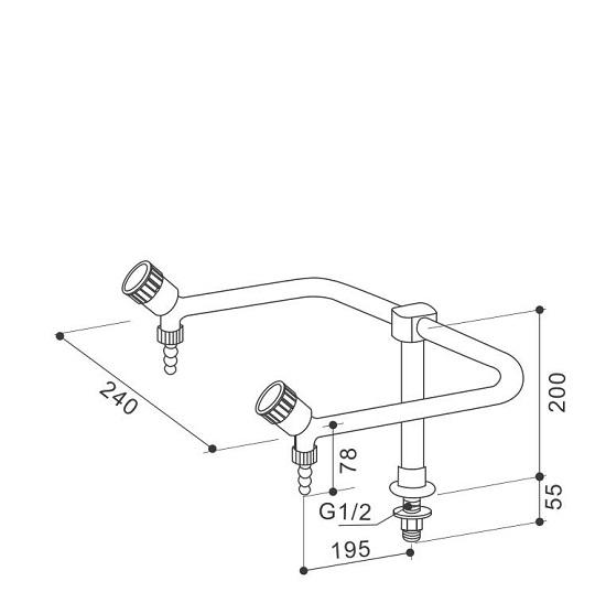 laboratory single way gooseneck water faucet tap - ZA2 - ZOOE (China ...