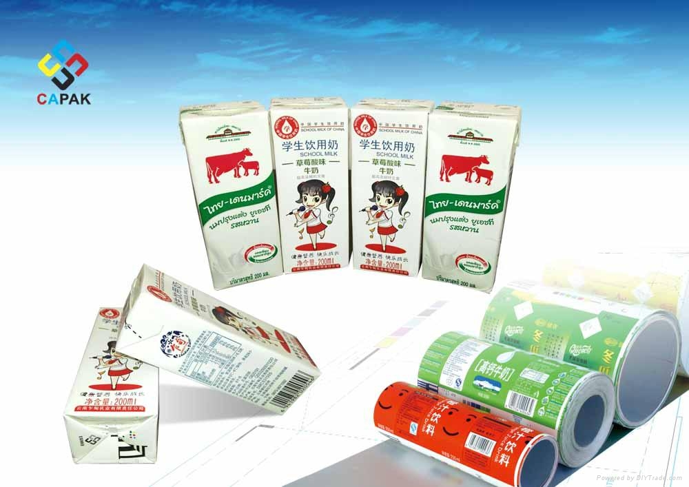 Milk Aseptic Brick Package Roll - C.A.PAK (China Manufacturer) - Paper ...