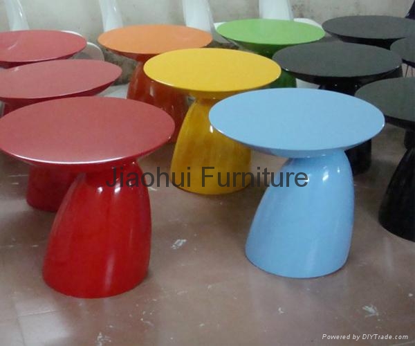 bright color fiberglass mushroom shape table Eero Aarnio parabel dining ...