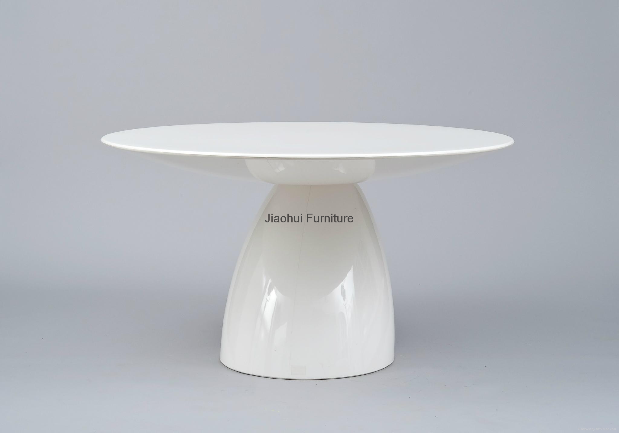 bright color fiberglass mushroom shape table Eero Aarnio parabel dining ...