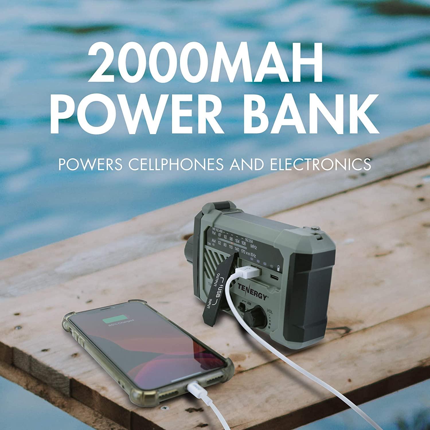 Multifunctional Hand Crank Weather Radio with LED Flashlights SOS Alarm ...