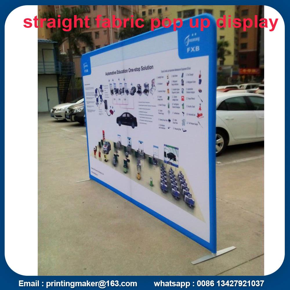 Single Side Printed Straight Fabric Pop Up Displays - GM-T-01 (China ...