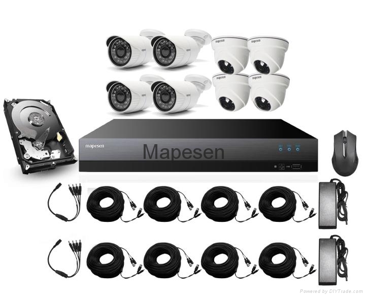 Mapesen 8CH 1080P 2.0MP Outdoor&Indoor Camera With XVR DIY KIT (China ...