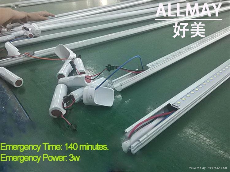 Emergency T8 LED Tube Light with Lithium Battery SMD2835 96leds - AM ...