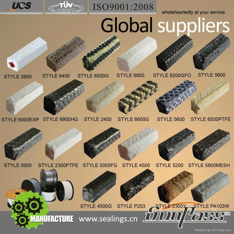 Carbon Fiber Gland Packing Teflon Packing - 5600/5600W - Tenglong ...