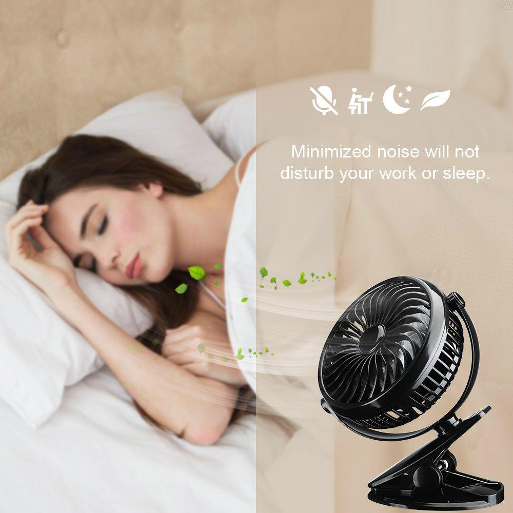 New 360 Degree Rotation Portable Rechargeable Mini Clip Fan - FLY-109 ...