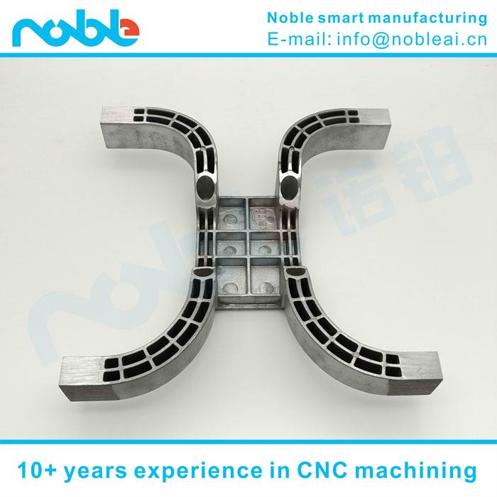 aluminum alloy stair climbing robot bracket CNC machining - Noble ...