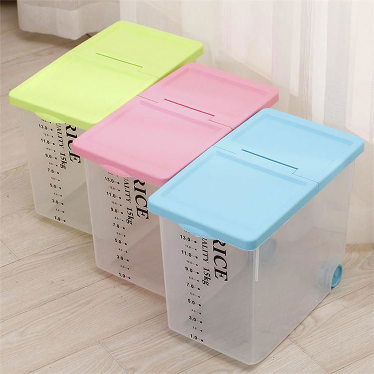 Plastic Rice Container Holds 15kgs Rice With Bamboo Charcoal Bag - LT ...