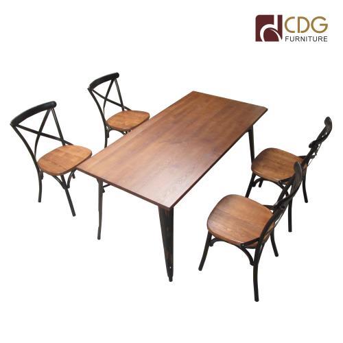 Rectangle Metal Frame Dining Table - 02 - CDG (China Manufacturer ...