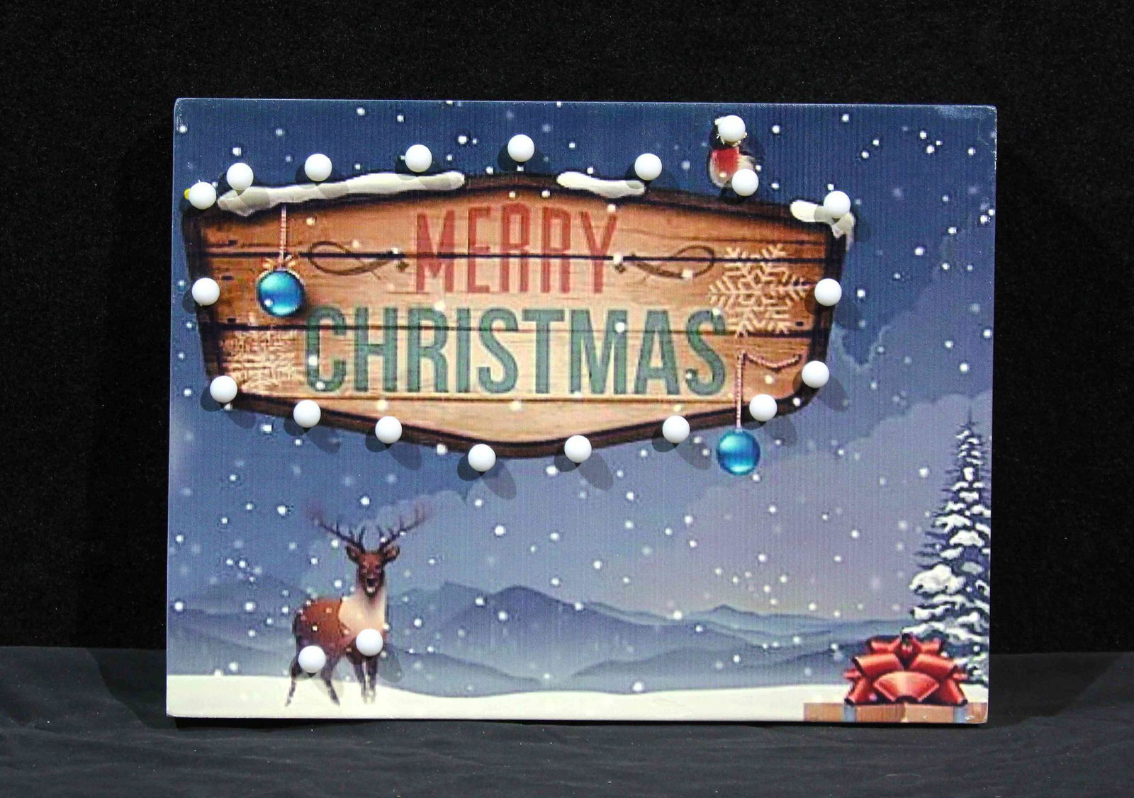 led wooden wall plaques multicolored pictures light up decoration ...