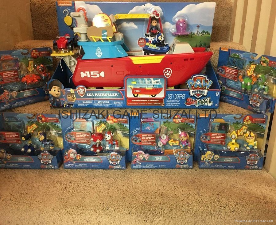 Paw Patrol Sea Patroller & Light Up Sea Patrol Pup Packs (Japan Trading ...