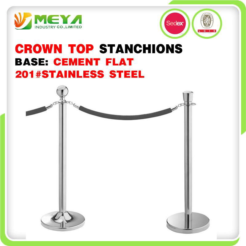 Rope Bollard Queue Stanchion with Cement or Cast Iron Bases - MYS10-208 ...