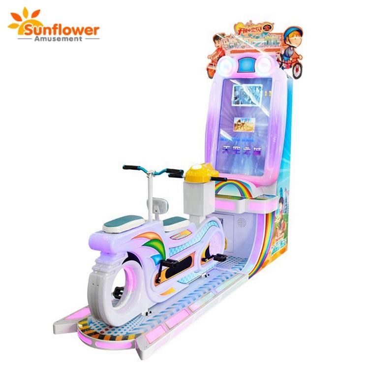 Double Players Driving Bike Game Coin Operated Amusement Game Machine ...