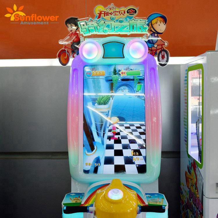 Double Players Driving Bike Game Coin Operated Amusement Game Machine ...
