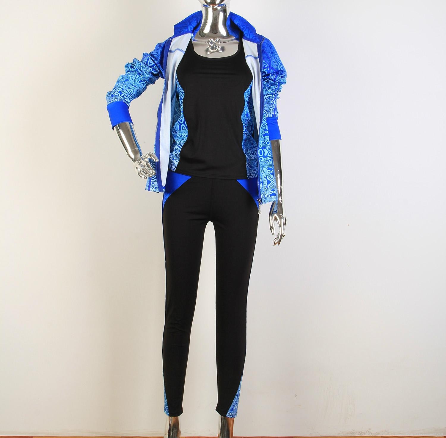 Blue Sportswears Yoga Three Pieces Yoga Jacket - Xinyi (China ...