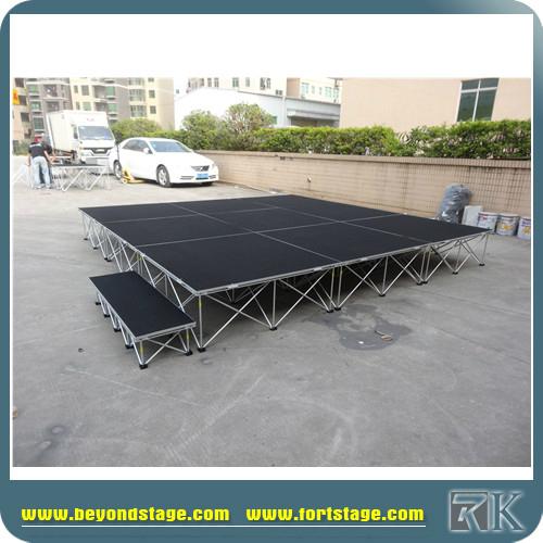 Portable stage with folding riser on sale - RAK-SQ4I - RK smart stage ...