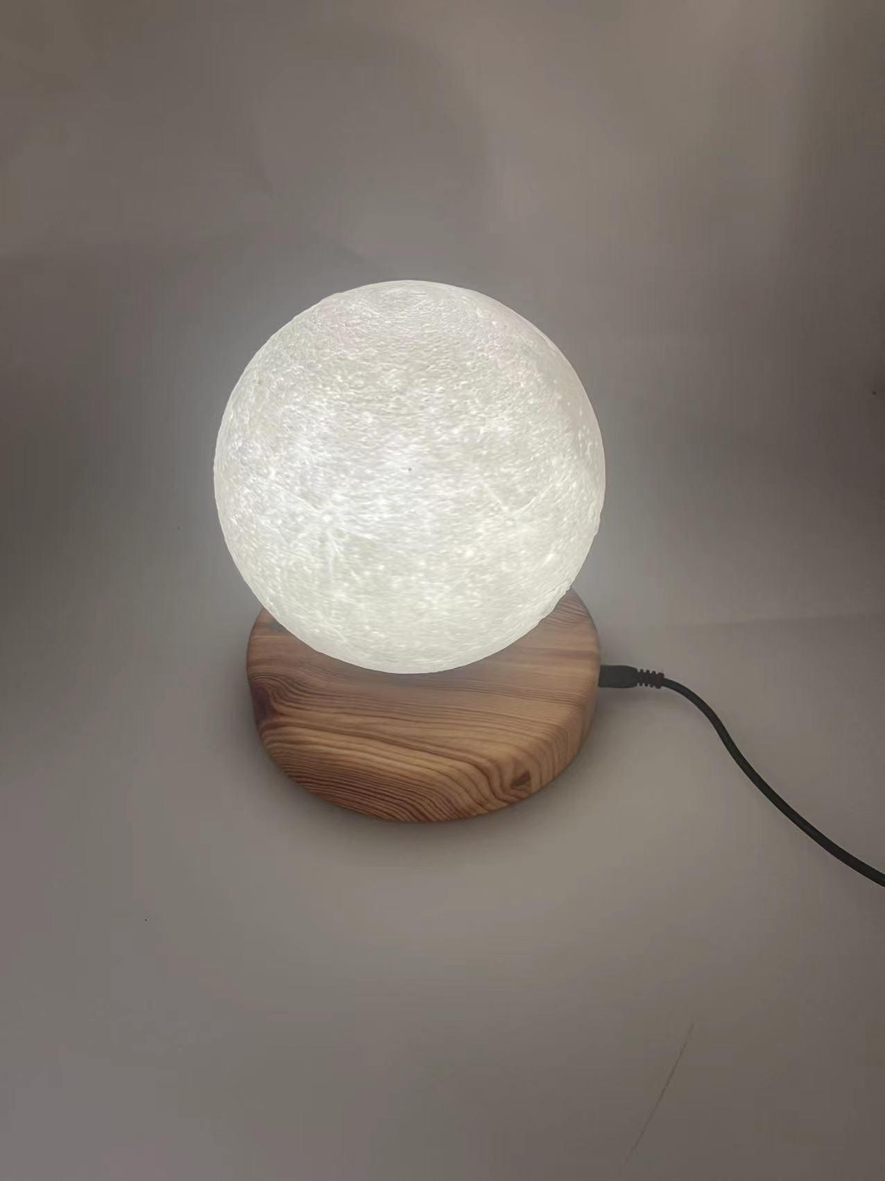 360 spinning magnetic floating levitaiton desk moon night light - PA ...