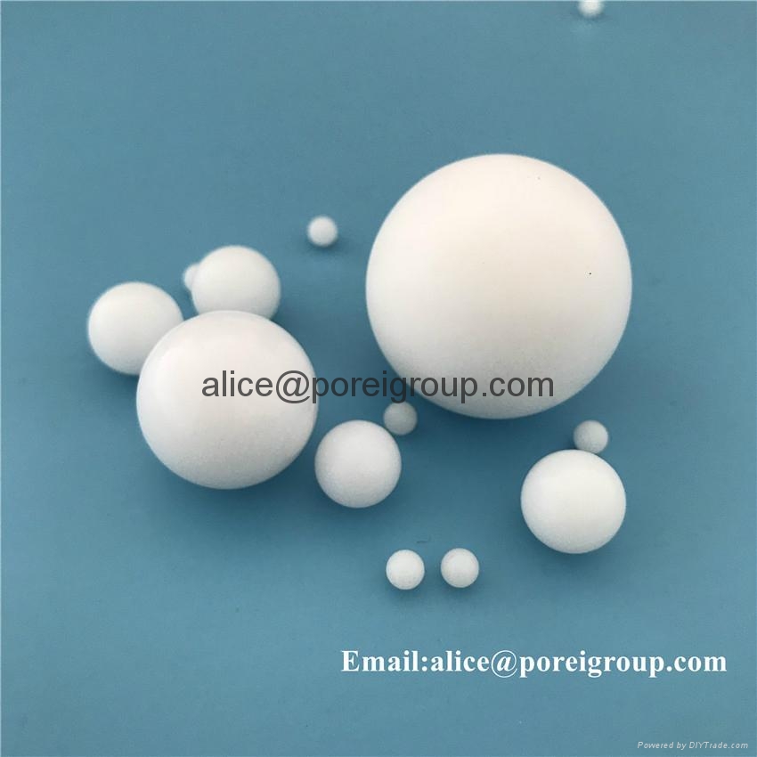 Teflon PTFE white round Ball teflon bearing ball - PTFE1 - POREI (China ...