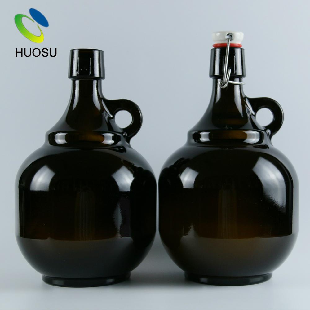 64OZ 1 gallon growler beer stainless steel ceramic swing cap top ...