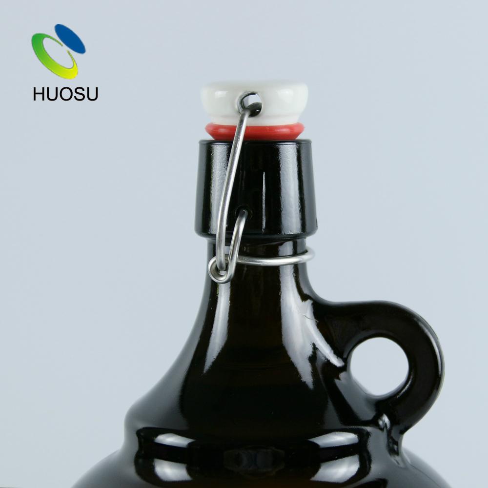 64OZ 1 gallon growler beer stainless steel ceramic swing cap top ...