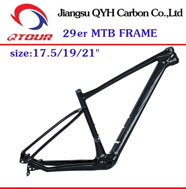 CHINA 29" Mountain Bike Frames CARBON FIBER BB92 MTB frame 29ER ...