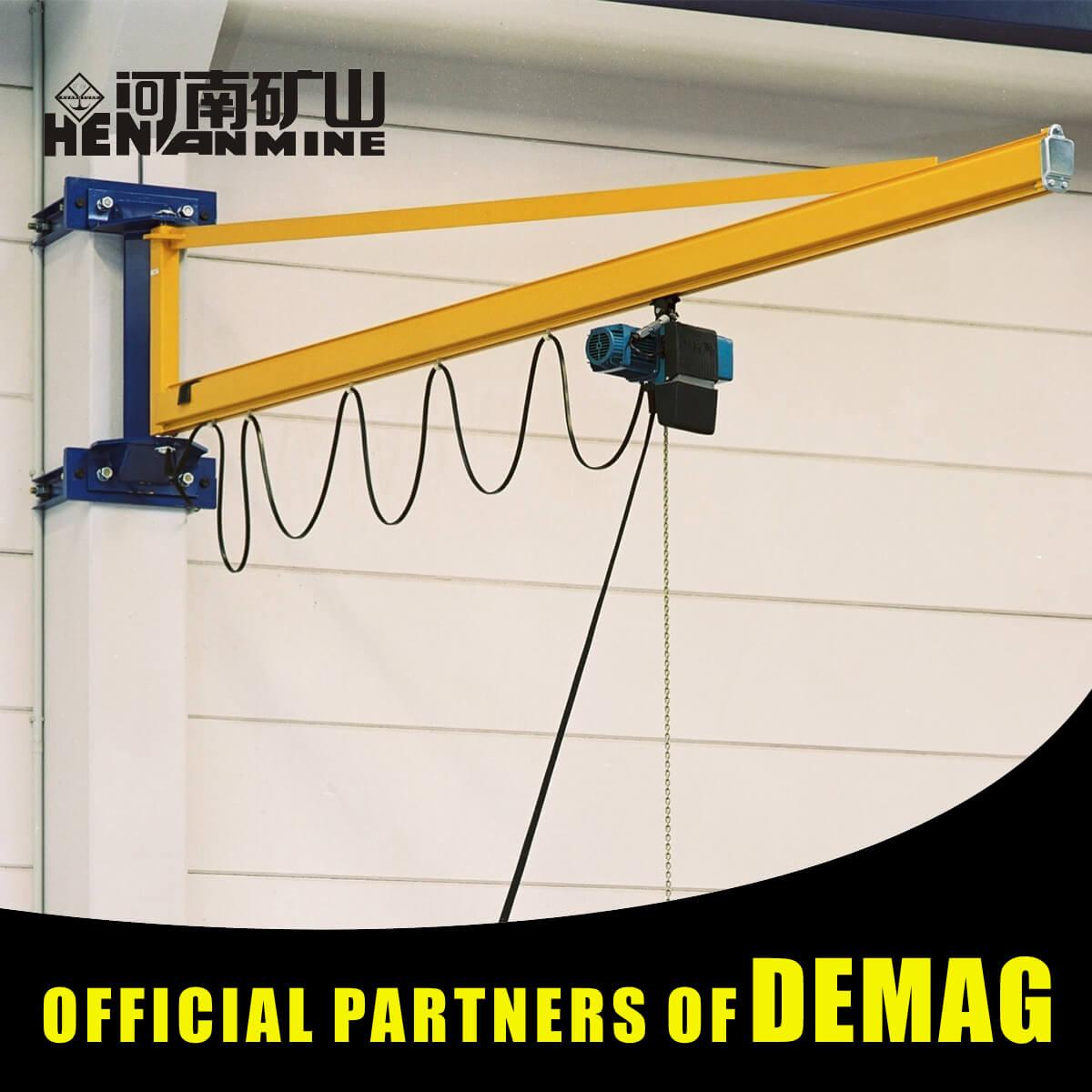 1 ton mini beam mounted wall bracket jib cranes price - BZQ - Kuangshan ...