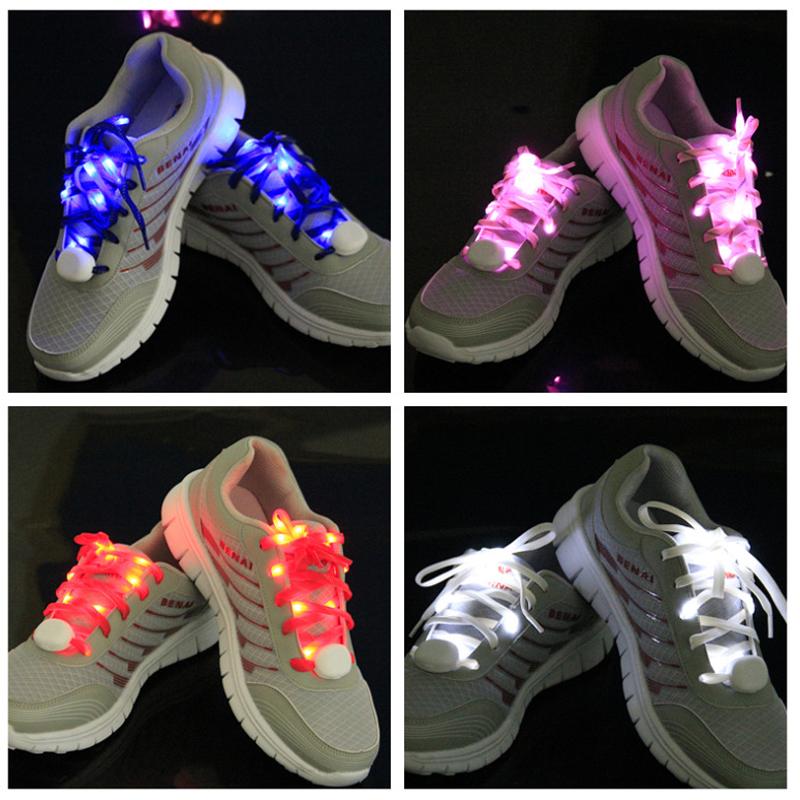 Fashionable Design Colorful Nylon Luminous LED Shoelace Light up LED ...