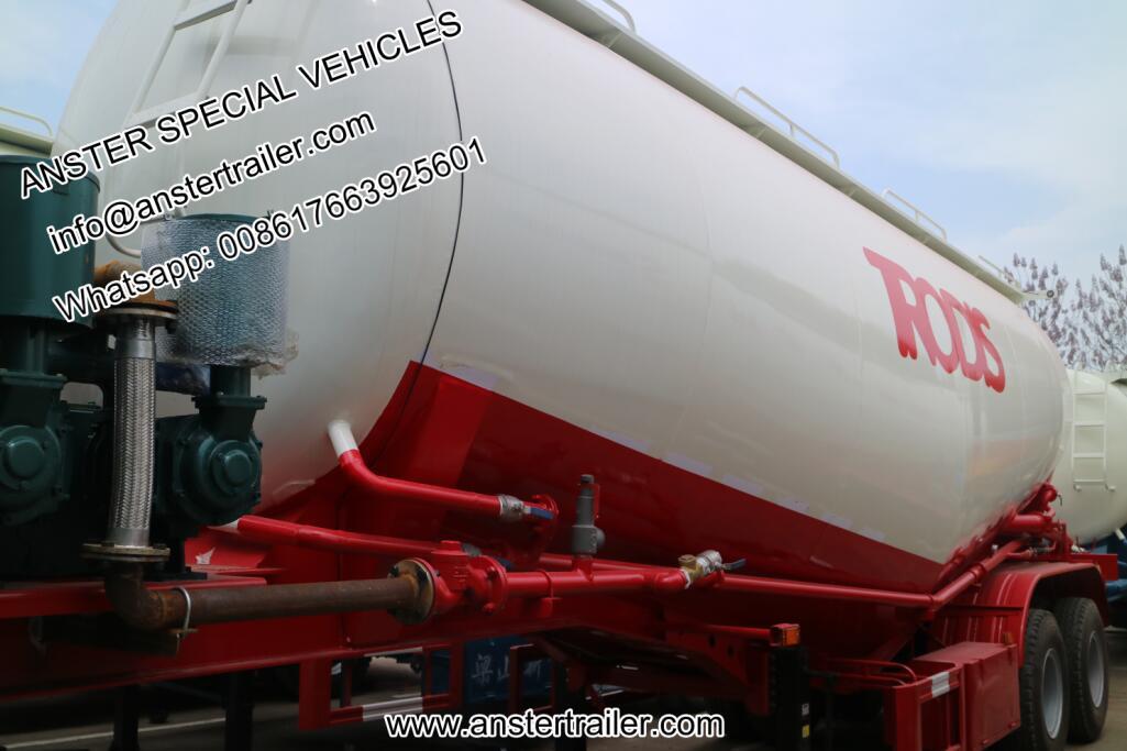2 3 4 Axles 30 40 50 m3 Cbm dry bulker pneumatic powder Cement Tanker ...