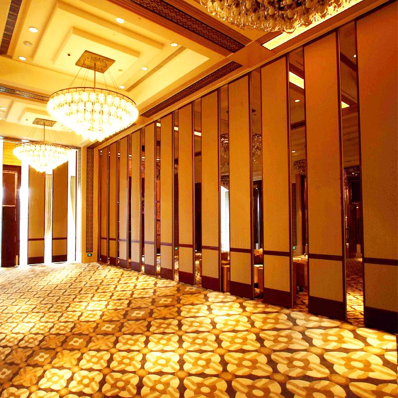 Function Hall Sliding Aluminium Door Operable Folding Partition Wall ...