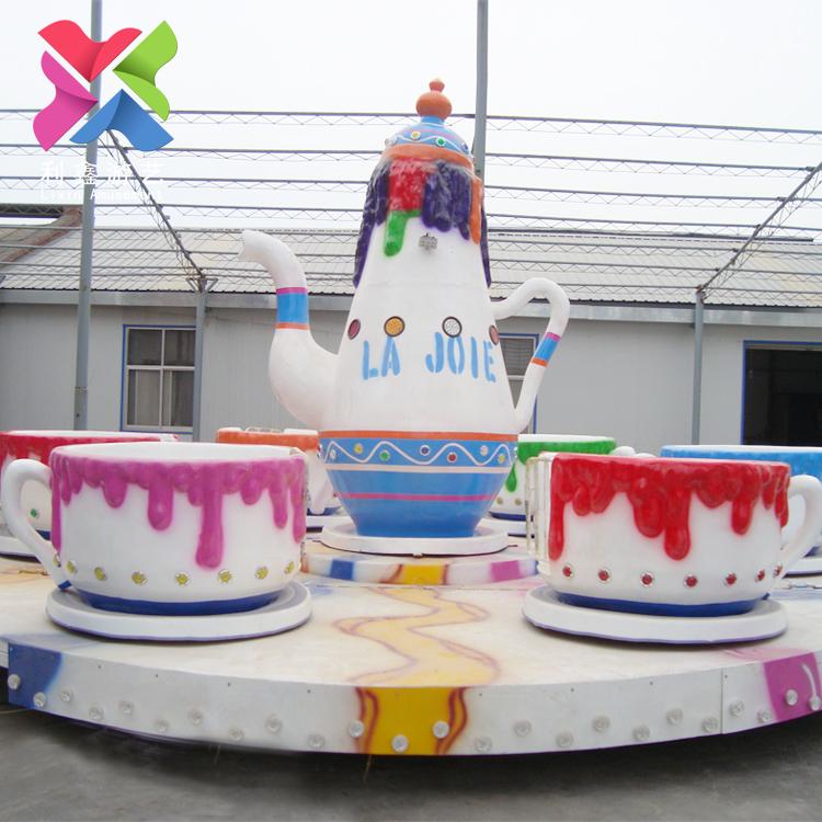 Hot selling amusement park equipment tea cup ride with trailer - LX-CC ...