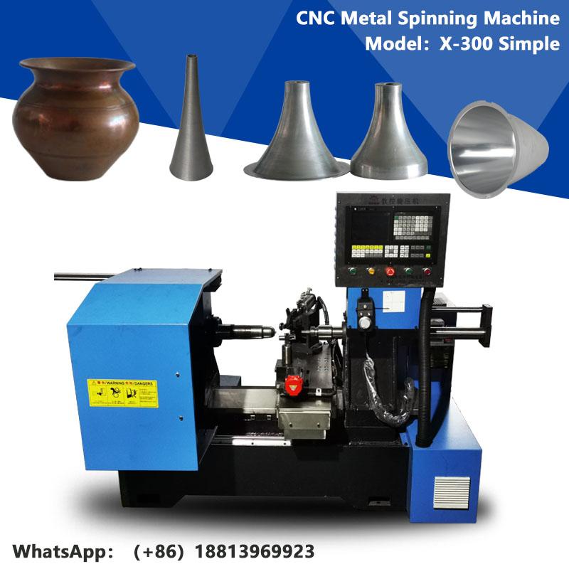 Copper bottle making automatic metal Spinning Machine India - X-300 ...