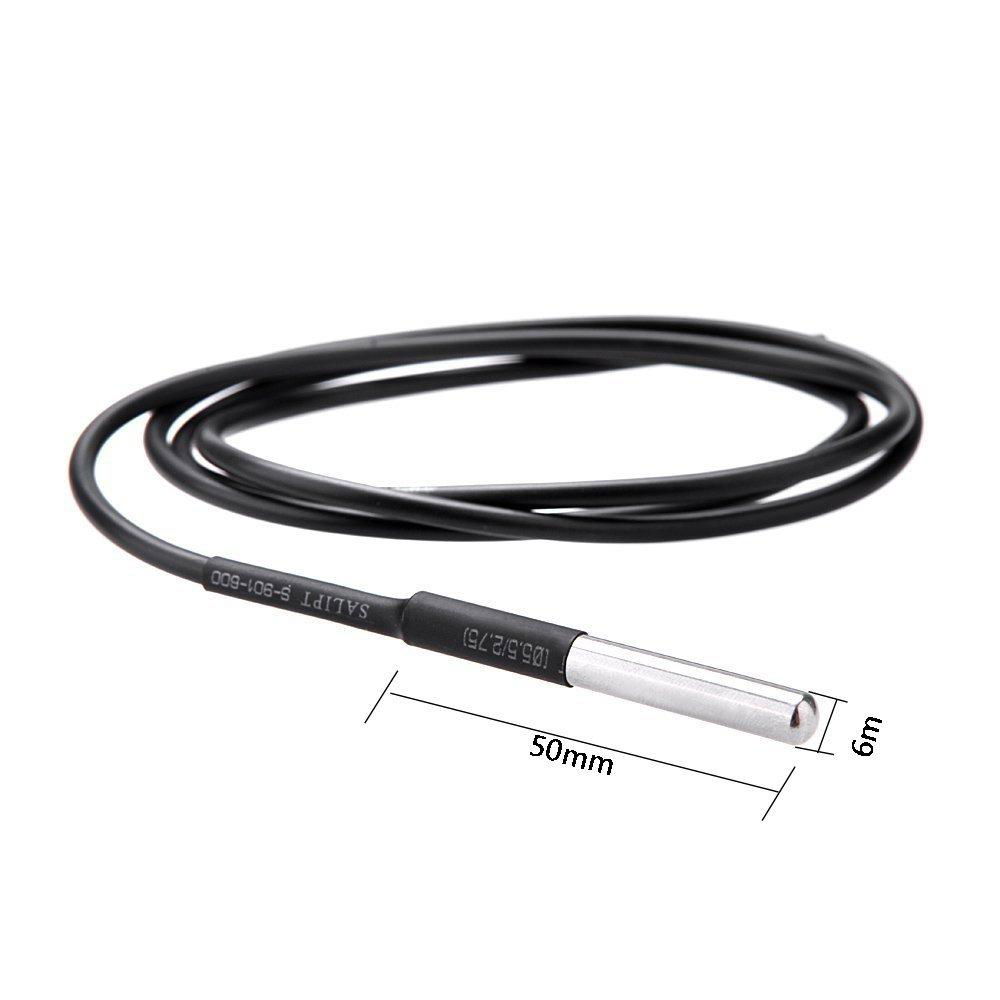 DS1820 Stainless steel package Waterproof temperature probe temperature ...