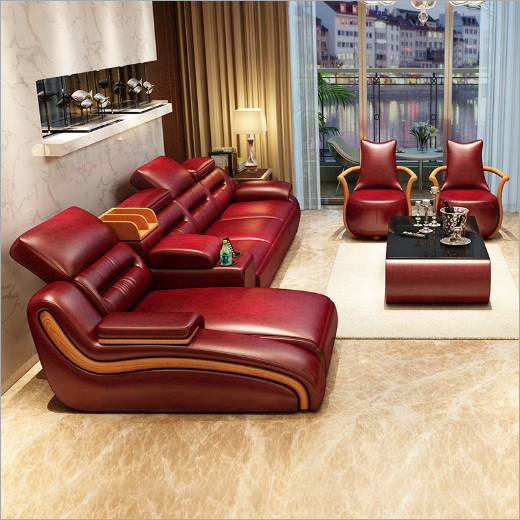 Leather Sofa Modern Simple Style Leather Living Room Sofa Set - S-105 ...