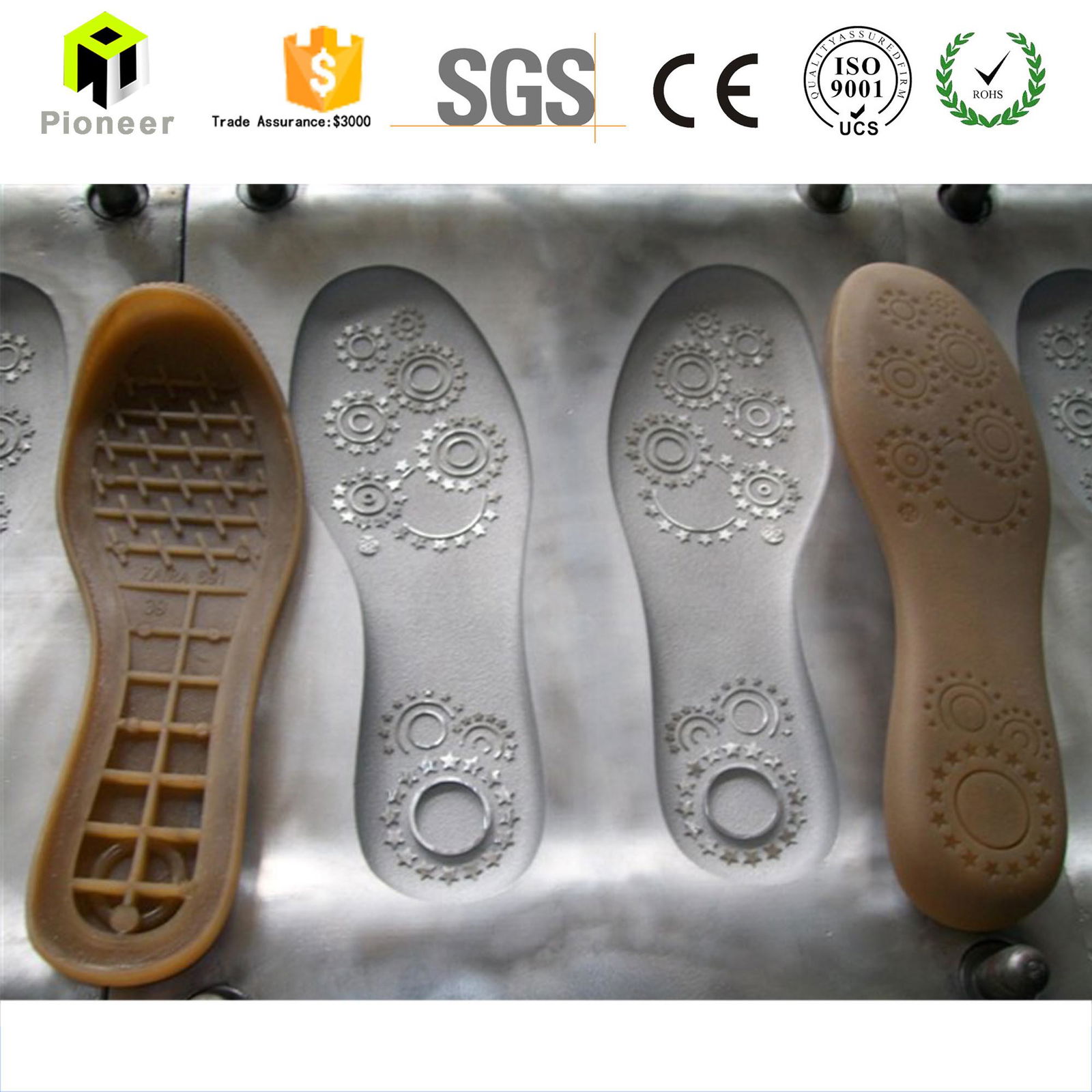 Aluminum polyurethane PU Shoe Sole Insole Mould Die Cast Making ...