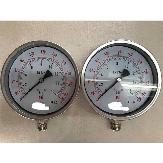 Bayonet Bezel Ring Back Connection Stainlss Steel Presssure Gauge ...