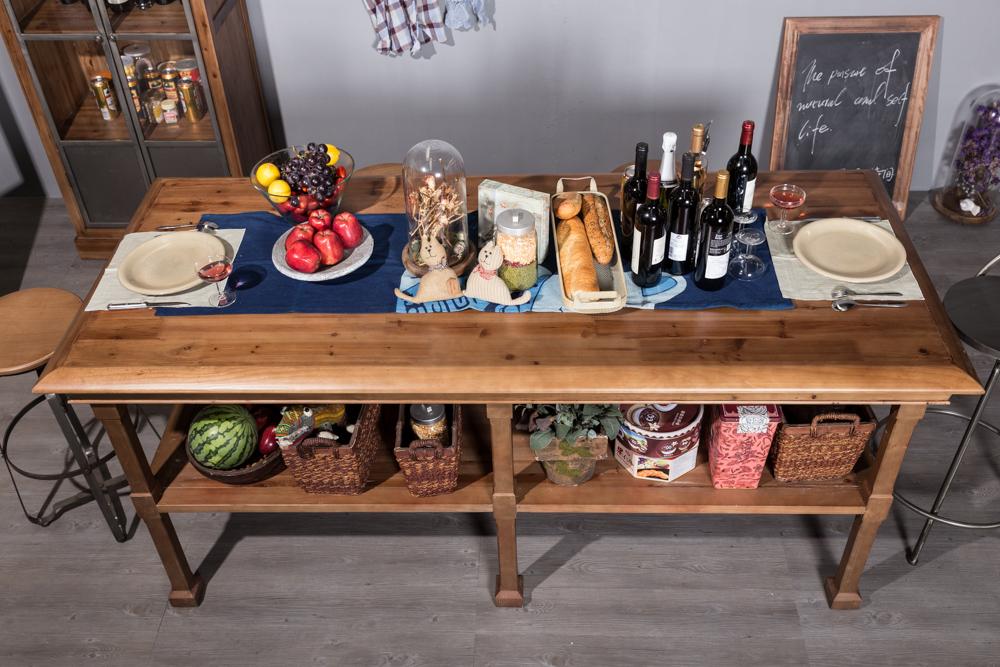 Solid wood double deck platform table - ZZ-03 - yishen (China ...