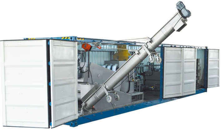 Domestic Waste water ECOM Mobile sludge dewatering unit (China ...