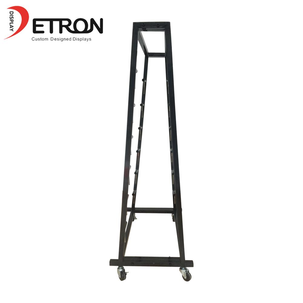 Moveable customized metal fabric roll display storage rack - DT-MF3 ...