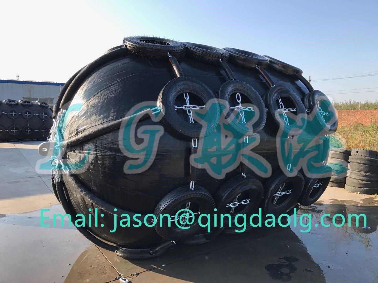 Pneumatic rubber ship fender marine fender - LG003 - Qingdao Liangang ...