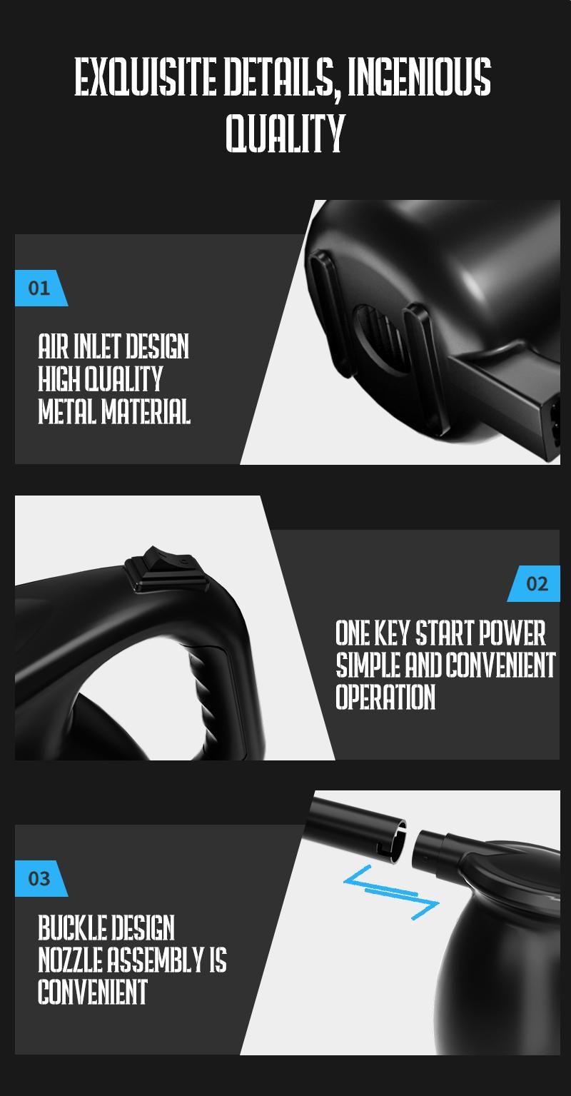 Car charger wired mini portable jet turbo fan Portable home handheld ...