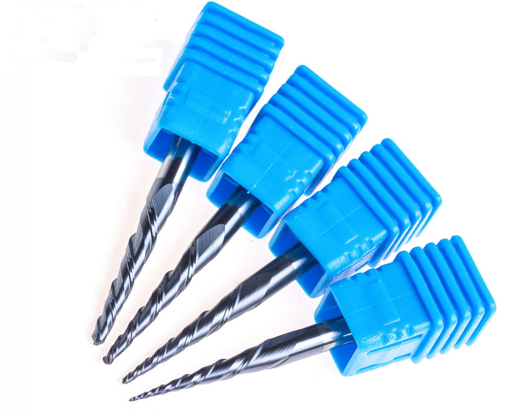 HRC45 Carbide Taper Ball Nose End Mill Taper Cutting Tools - CS011 ...