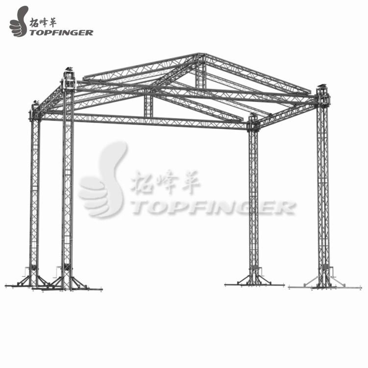Moving Pillar Head truss system aluminium lighting black truss ...